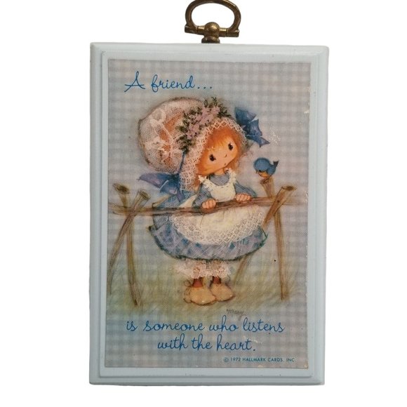 Hallmark | Accents | Vintage Hallmark Wall Hanging 972 Friendship Wood ...